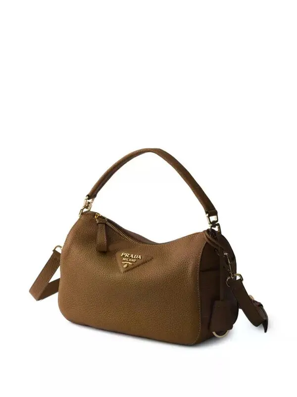 Prada Leather Shoulder Bag - Brown