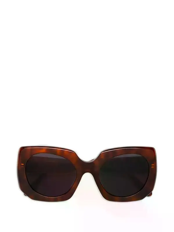 Marni Geometric Frame Sunglasses - Brown