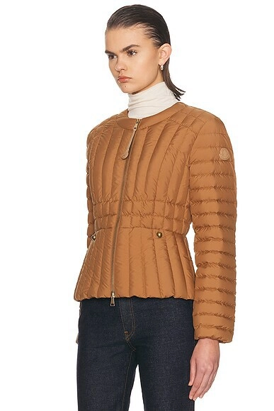 Moncler Menthe Quilted Jacket - Brown