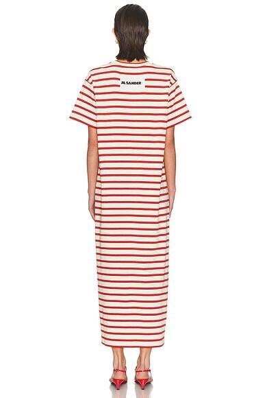 JIL SANDER Short Sleeve Maxi Dress