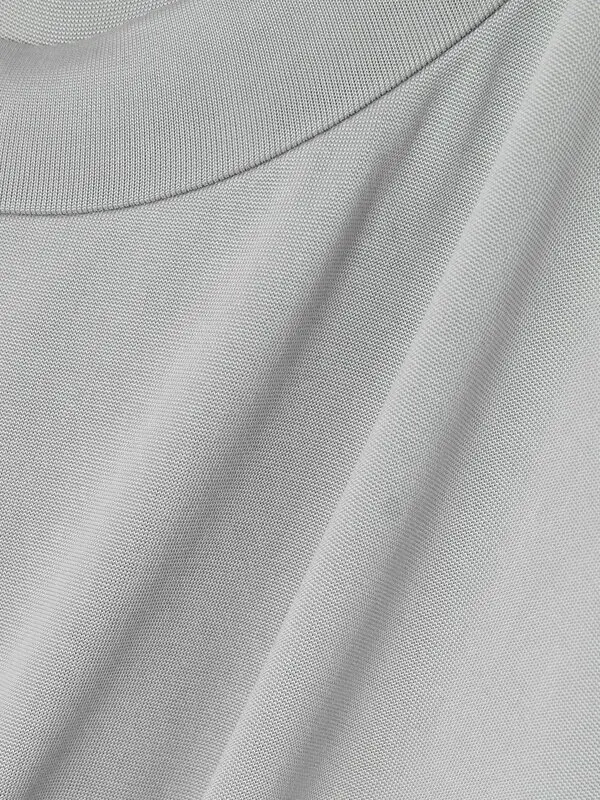 Balmain Ruched Stretch-jersey Maxi Dress - Gray
