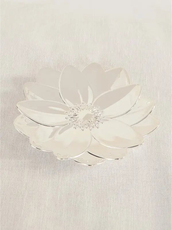 Christofle L'herbier Lotus Plated Bowl - Silver
