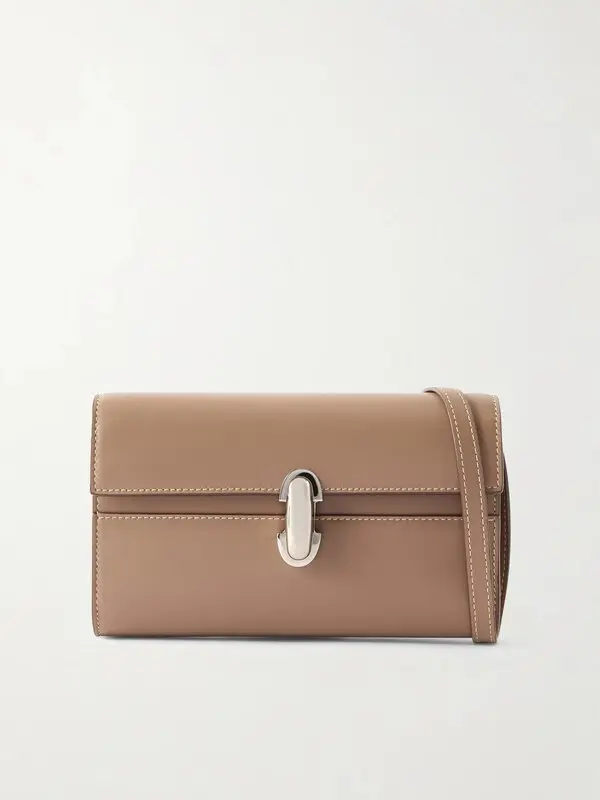 Savette Symmetry Mini Leather Shoulder Bag - Brown
