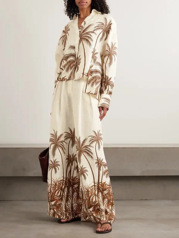 ANDRES OTALORA Si Sabes' Printed Linen Shirt
