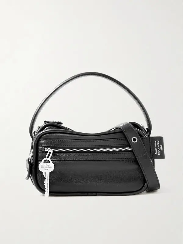 Acne Studios Camero Kit Leather Shoulder Bag - Black