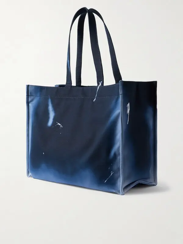 Acne Studios Logo Printed Cotton-canvas Tote