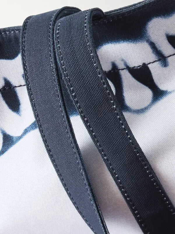 Acne Studios Logo Printed Cotton-canvas Tote