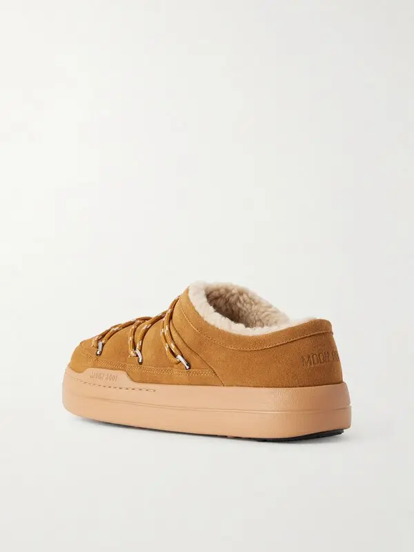 Moon Boot Park Suede Shearling-lined Slippers