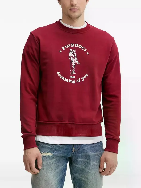 Fiorucci Dreaming Of You Sweatshirt - Red