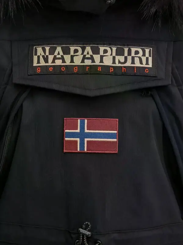 NAPAPIJRI Faux-fur Trimmed Hooded Jacket - Black