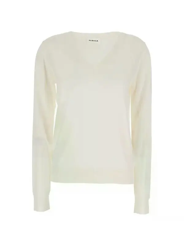 P.a.r.o.s.h V-neck Long Sleeve Fine Knit Top