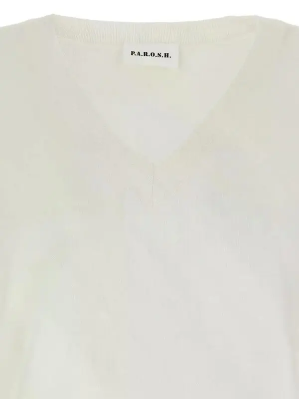 P.a.r.o.s.h V-neck Long Sleeve Fine Knit Top
