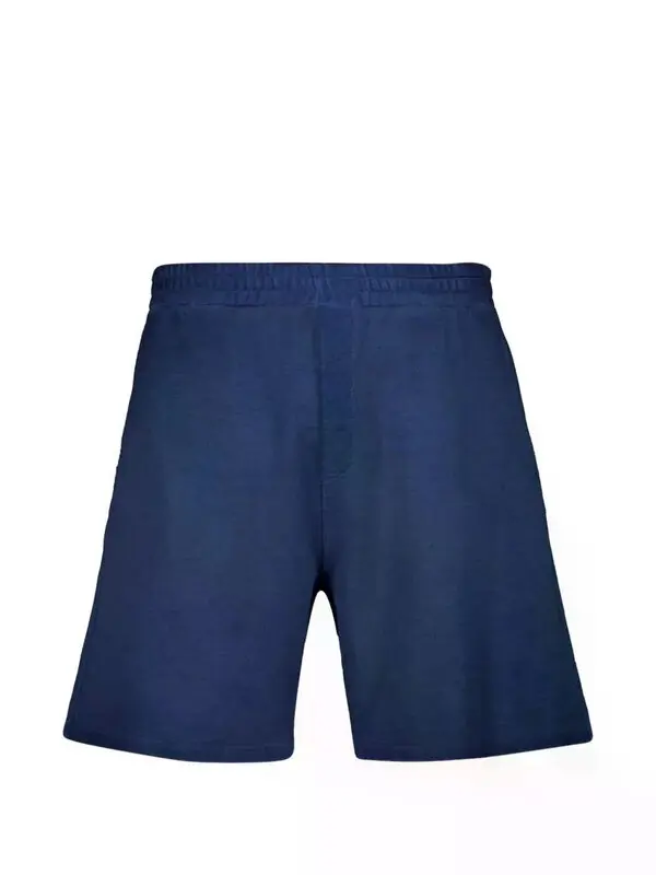 120% Lino Elasticated Waistband Shorts - Blue