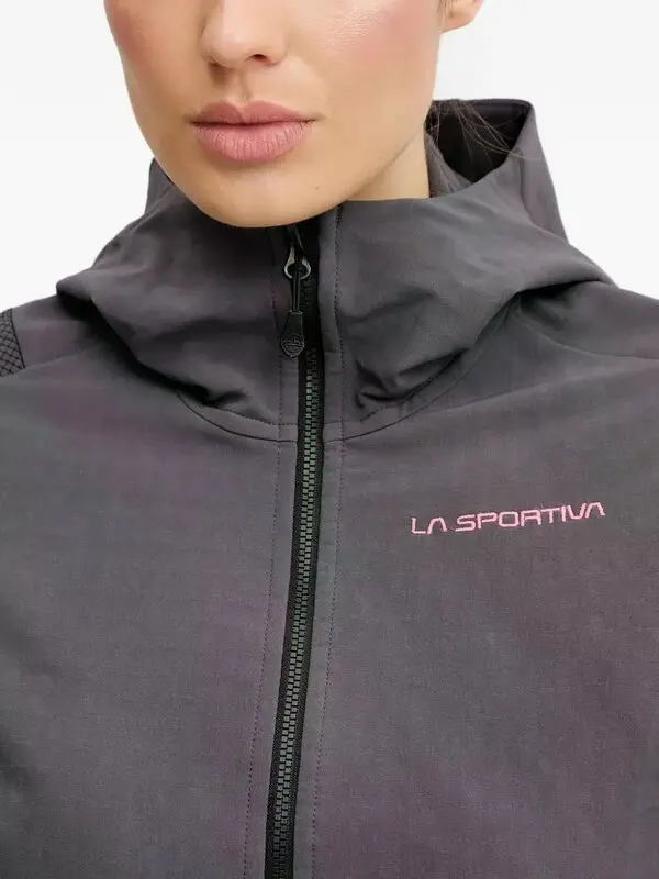 LA SPORTIVA Zip-up Hooded Jacket With Logo Detail