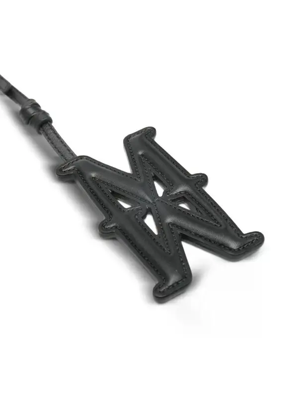 Max Mara Leather Bag Charm - Black