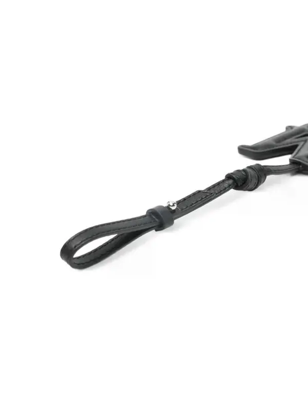 Max Mara Leather Bag Charm - Black
