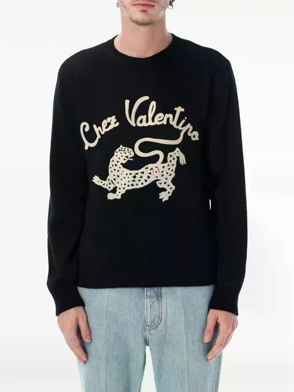 Valentino Garavani Graphic Crew Neck Sweater