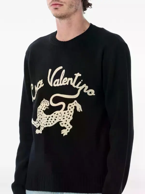 Valentino Garavani Graphic Crew Neck Sweater
