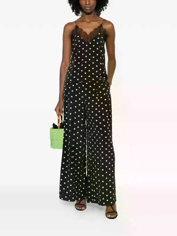 Françoise Layla Polka-dot Lace Top