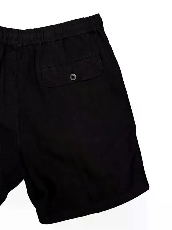 120% Lino Linen Drawstring Waist Shorts