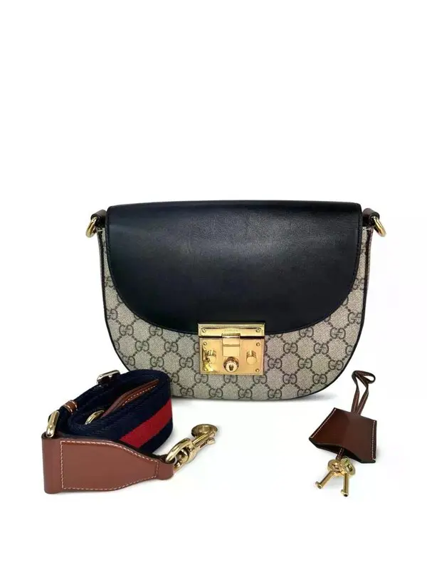 Gucci Gg Supreme Padlock Shoulder Bag