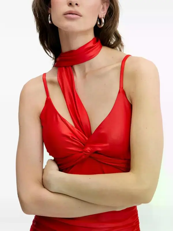 Fiorucci Scarf Detail Mini Dress