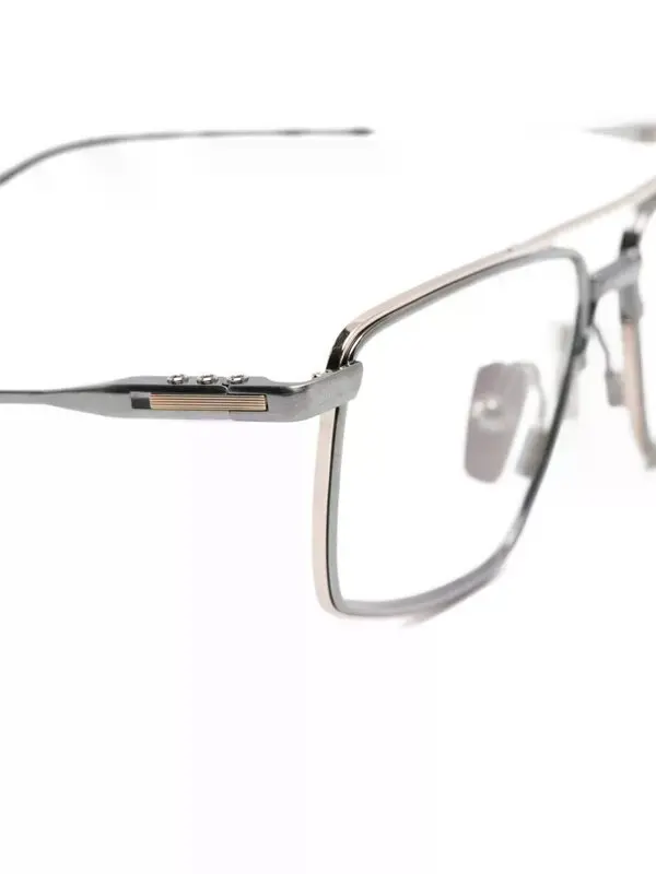 Dita Arteka Geometric-frame Eyeglasses - Silver