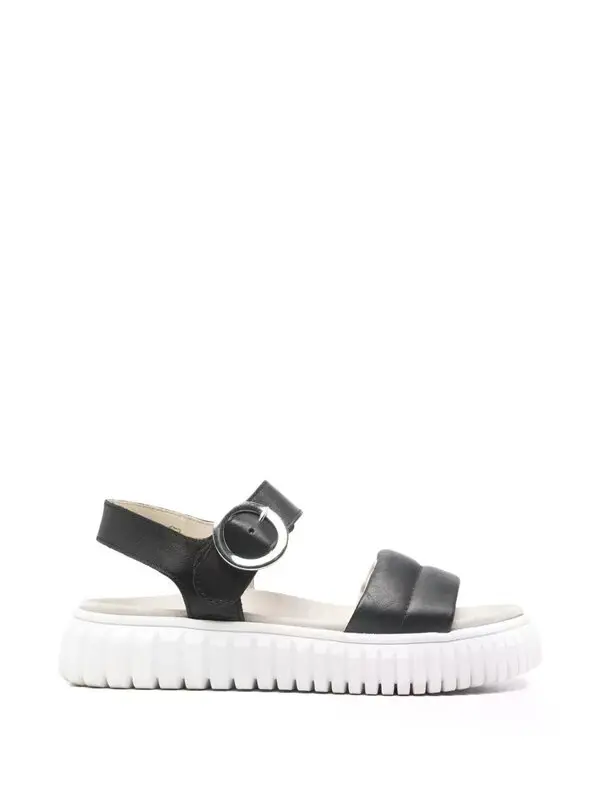 Gabor Buckle Strap Flat Sandals