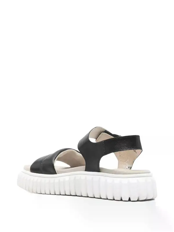 Gabor Buckle Strap Flat Sandals