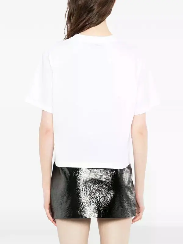 Versace Logo Cropped T-shirt