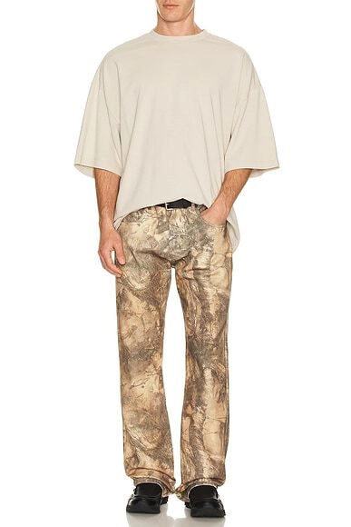 PLEASURES Hendrix Flare Jeans - Brown Tree