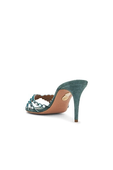 AQUAZZURA Tequila Suede Mules