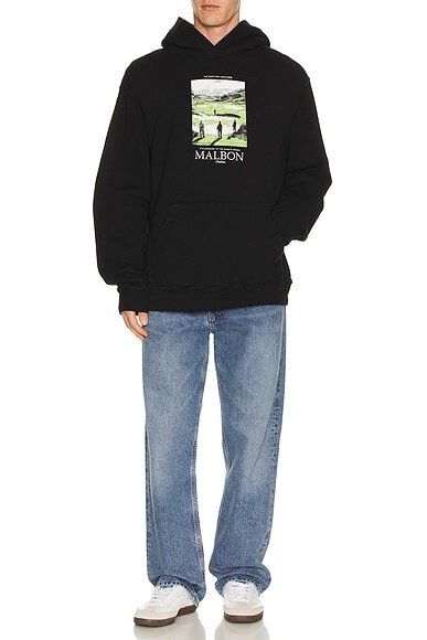 MALBON Fesque Lowlands Hoodie - Black