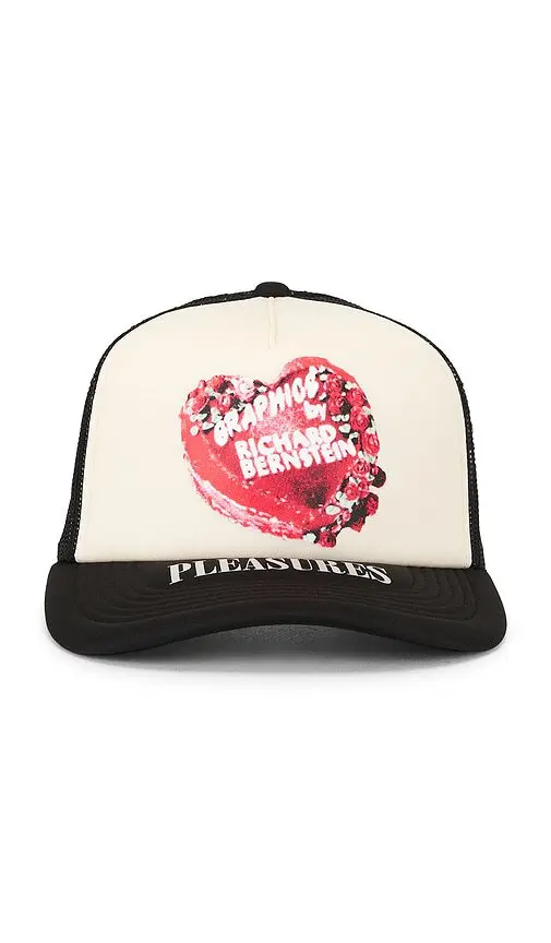 PLEASURES Graphic Trucker Hat - Black