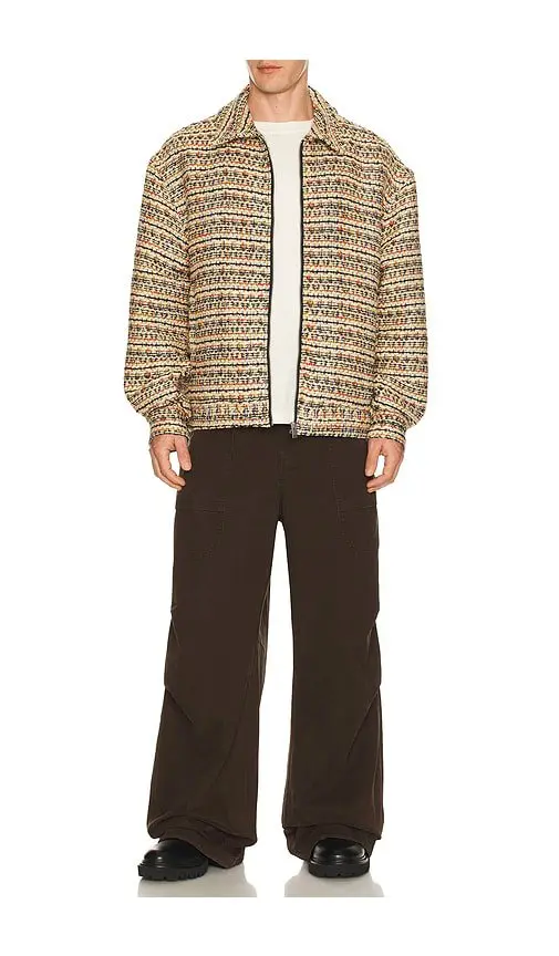 DIET STARTS MONDAY Textured Tweed Jacket