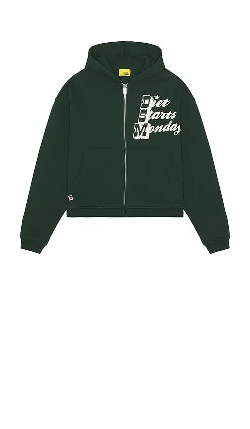 DIET STARTS MONDAY Star Full Zip Sweatshirt