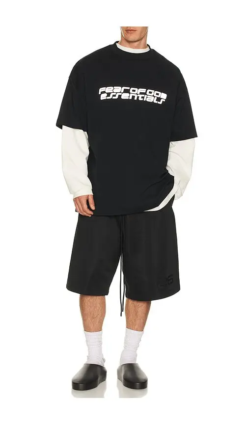 Fear Of God 90's Short Sleeve Tee In . Also - Black