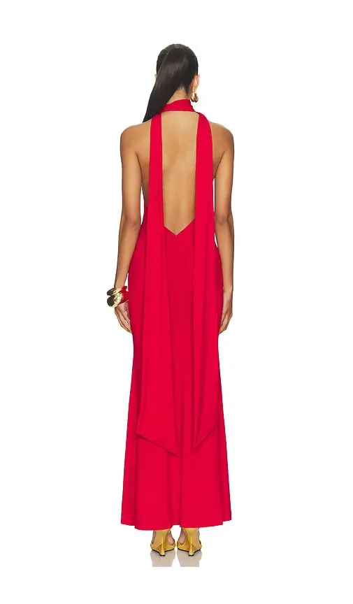 GUIZIO Scarf Open Neck Gown