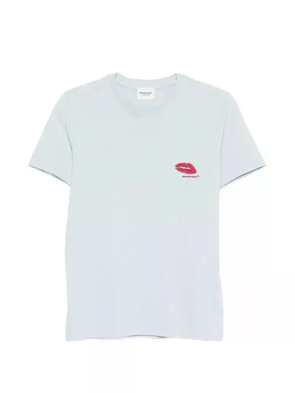 MARANT ETOILE Lip Motif T-shirt - Blue