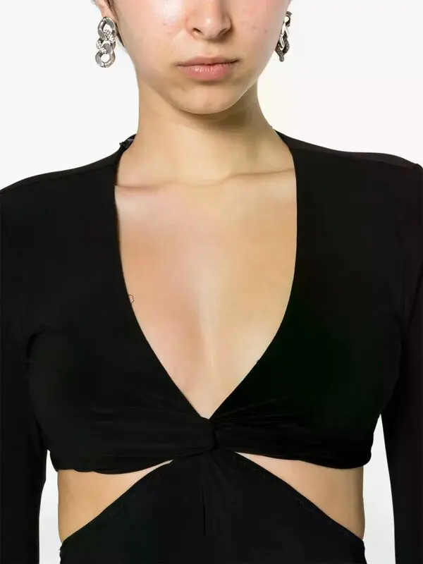 NISSA Long Sleeve Cut-out Bodysuit