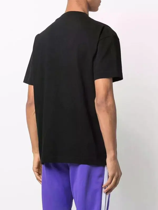 Palm Angels Hong Kong Sprayed-logo T-shirt - Black