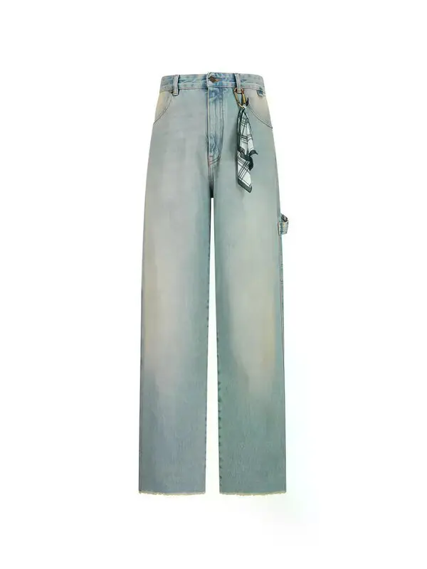 DARKPARK Relaxed Fit Jeans With Scarf Detail