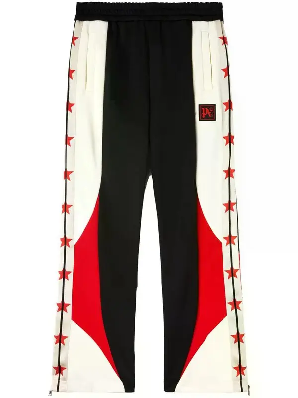 Palm Angels Paxhaas Contrast-panel Track Pants - Black