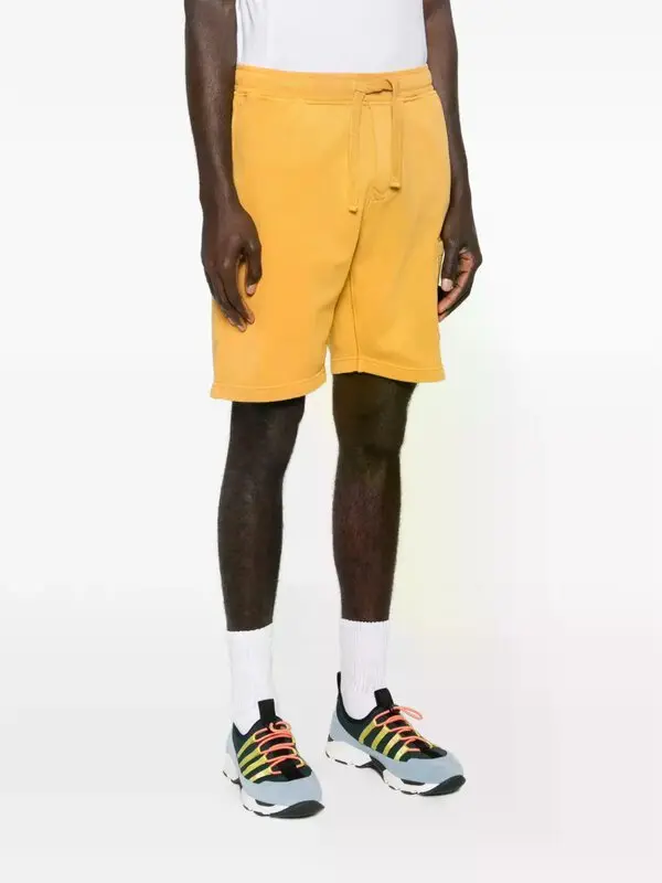 Stone Island Garment Dyed Organic Cotton Fleece Drawstring Shorts