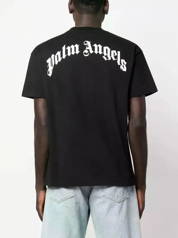 Palm Angels Broken Palm Print T-shirt - Black