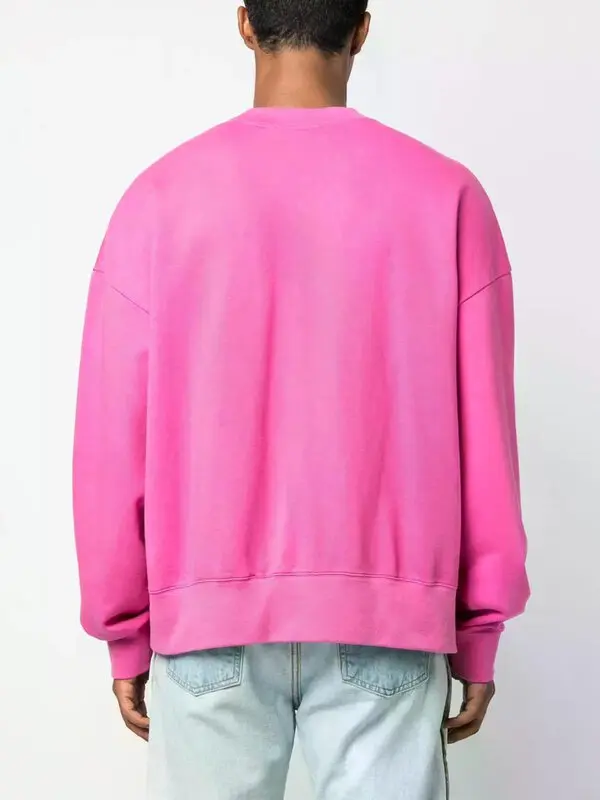Palm Angels Logo-embroidered Cotton Sweatshirt
