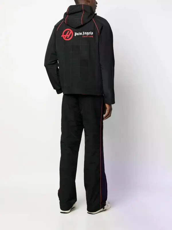 Palm Angels Embroidered Logo Shell Jacket