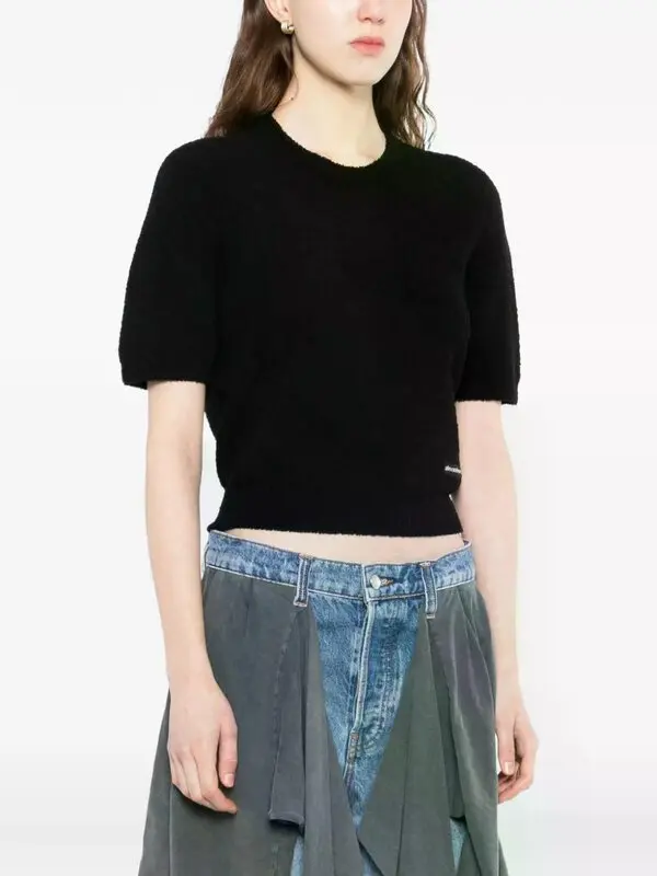 Alexander Wang Short Sleeve Cropped Top