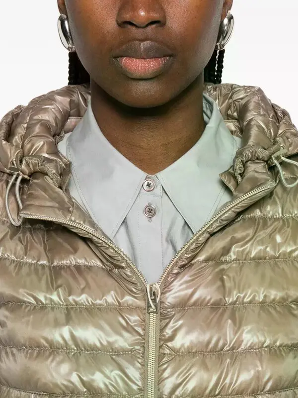 Herno Quilted Hooded Zip Coat