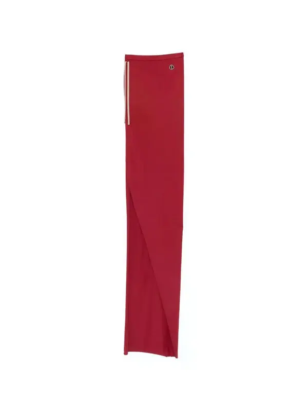 Moncler Drawstring Split Jersey Maxi Skirt
